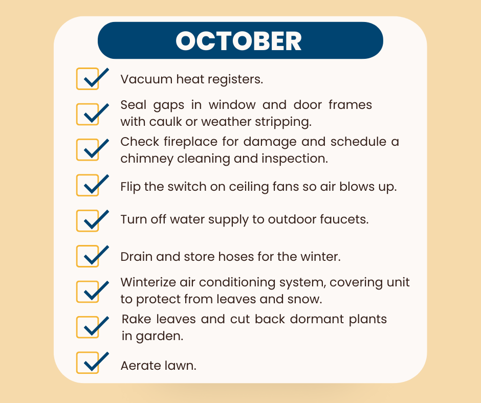 October Home Maintenance Tips And Checklist | The Friend Team