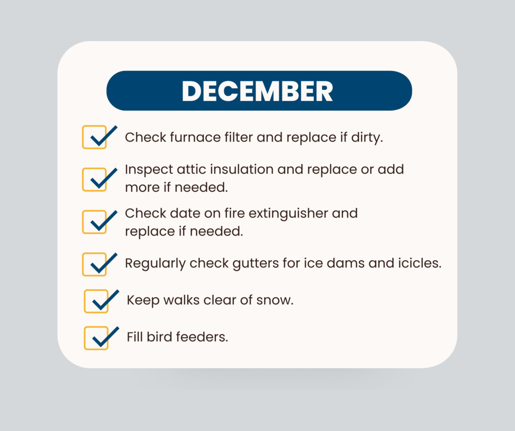 December Home Maintenance Tips And Checklist | The Friend Team